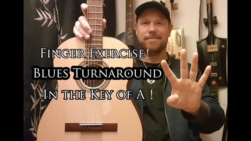 How to Play a Cool Blues Guitar Turnaround in the Key of A! Tabs ...