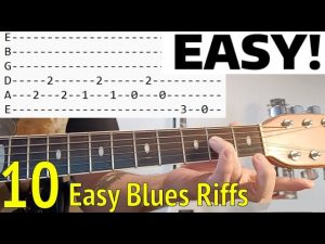 10 Easy BLUESY Blues Riffs For Beginners – Classic Riffs Guitar Lesson ...