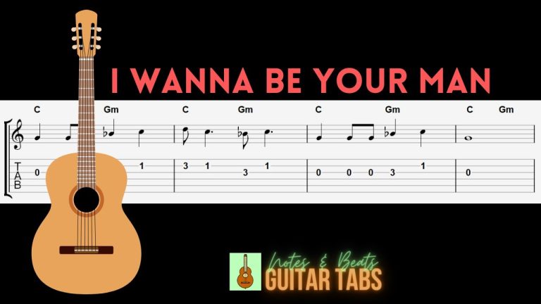 The Beatles- I Wanna Be Your Man GUITAR TAB | Open G Tuning